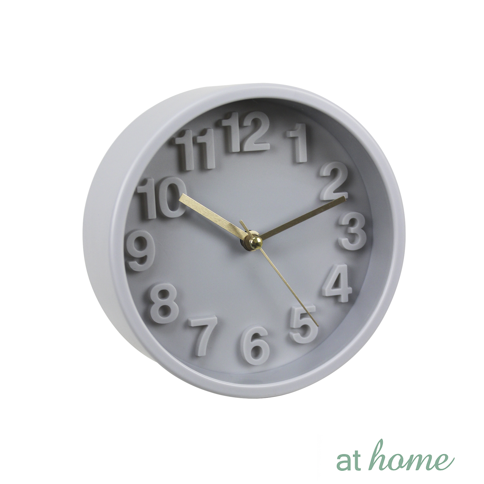 At Home Minimalist 3D Round Analog Nordic Alarm Clock Moderate Alarm ...