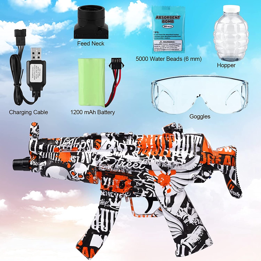 Gel Blaster Electric Gel Splatter Ball Gun Toy for Kids Water Bead ...