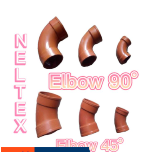 PVC Neltex(MAKAPAL) ORANGE | Elbow( 45° & 90° ) 2"3| Good Quality ...