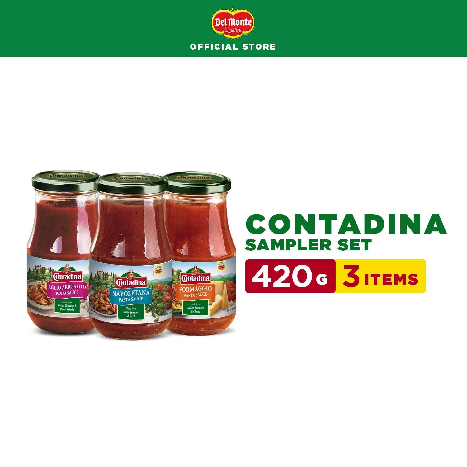 CONTADINA Sampler Set x 3 Items (Napoletana Sauce + Formaggio Sauce ...