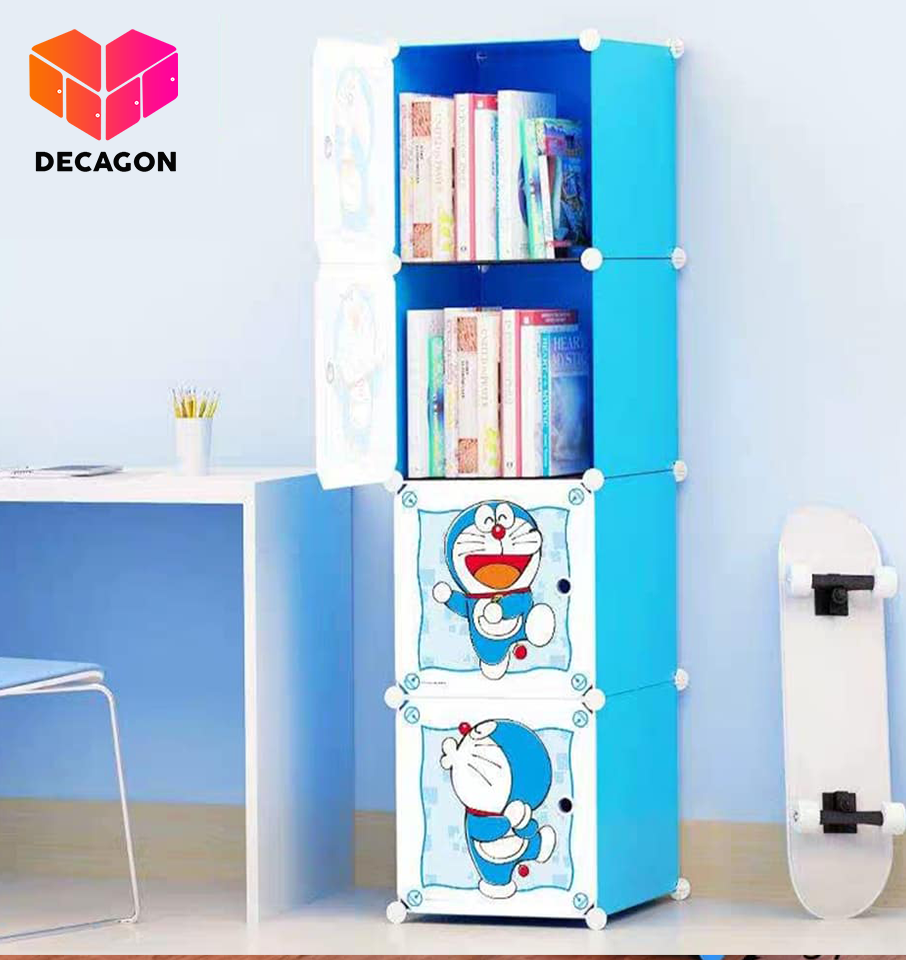 COD Doraemon 3 Cubes Wardrobe/Cabinet Versatile Storage Item Organizer ...