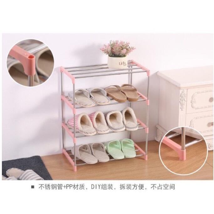 4 Layer Stainless Shoe Rack Shoe Organizer | Lazada PH