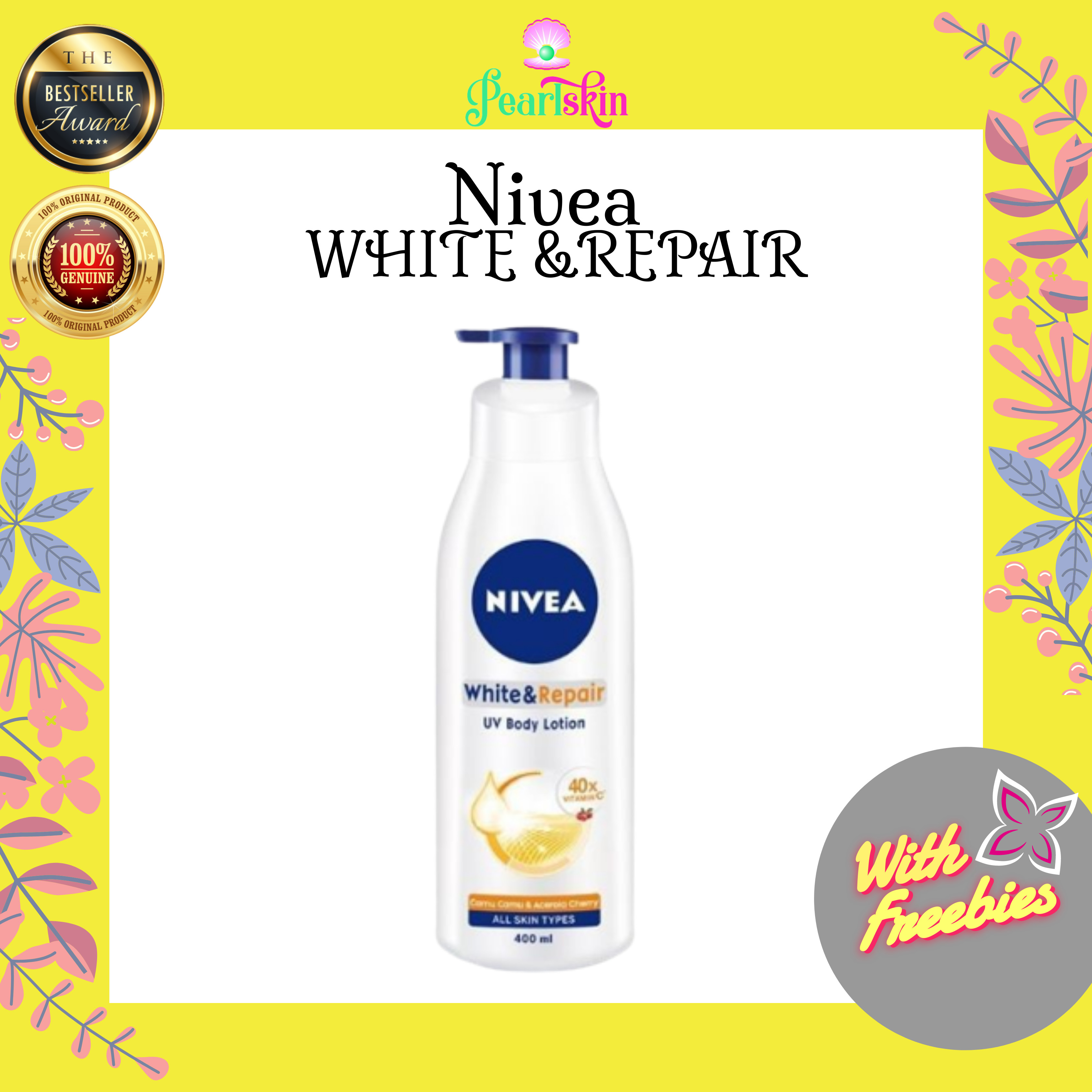 PEARL SKIN NIVEA WHITE &REPAIR 400ML EXP 2023 NEW STOCKS Extra Body ...