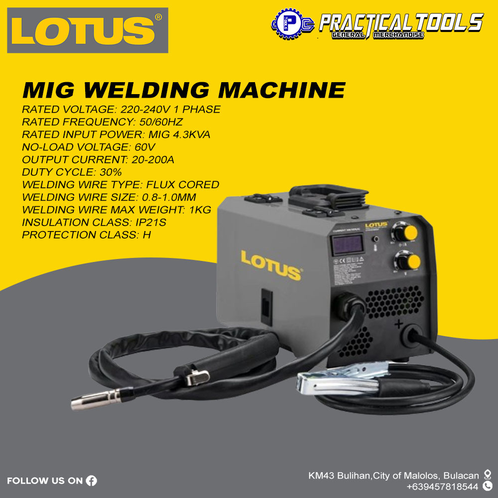 Lotus Gasless Mig Welding Machine LT200MGX | Lazada PH