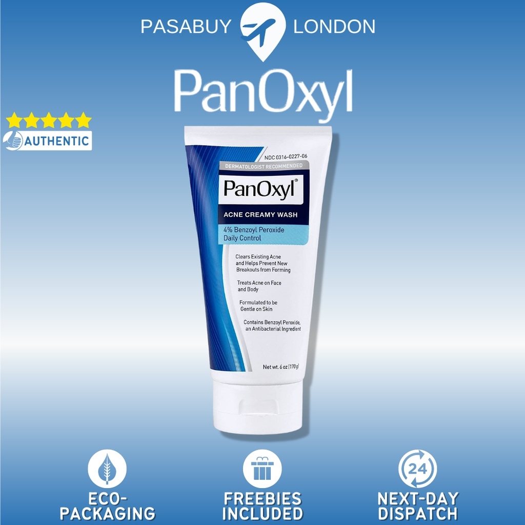 🇺🇸 PanOxyl Foaming 10 Creamy 4 Acne Wash Benzoyl Peroxide Patches ...