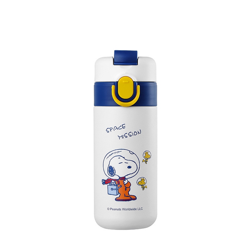 [Snoopy] official authentic Snoopy Snoopy double drink cup play cover vacuum cup 316 stainless ...