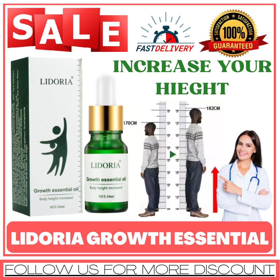 🔥SALE!!!LIDORIA Height Growth Essential Oil for Men and Women Effective ...