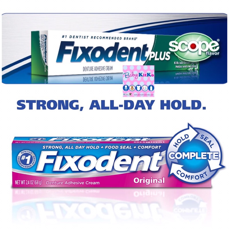 Fixodent Original or Plus Scope Denture Adhesive Cream | Lazada PH