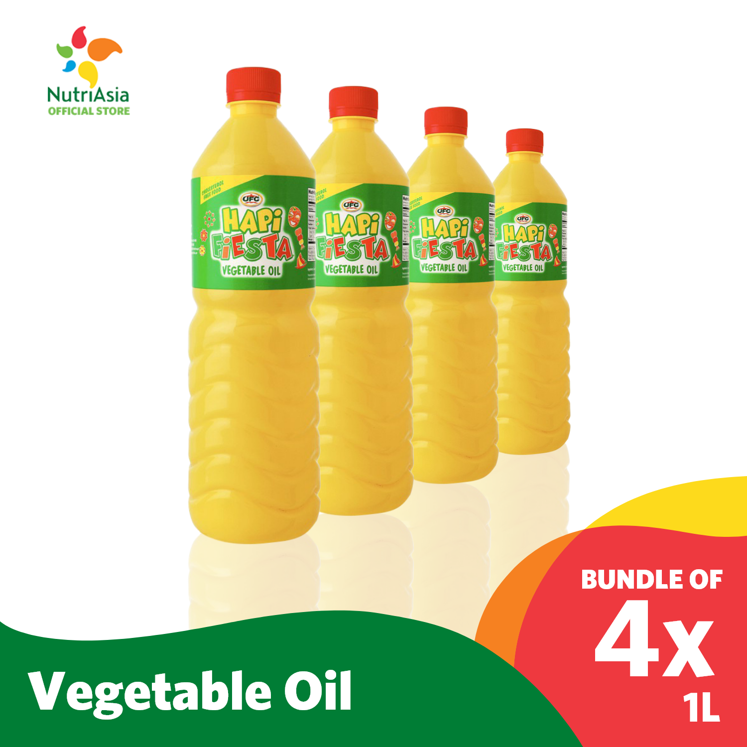 UFC Hapi Fiesta Vegetable Oil 1 L PET Bundle of 4 | Lazada PH