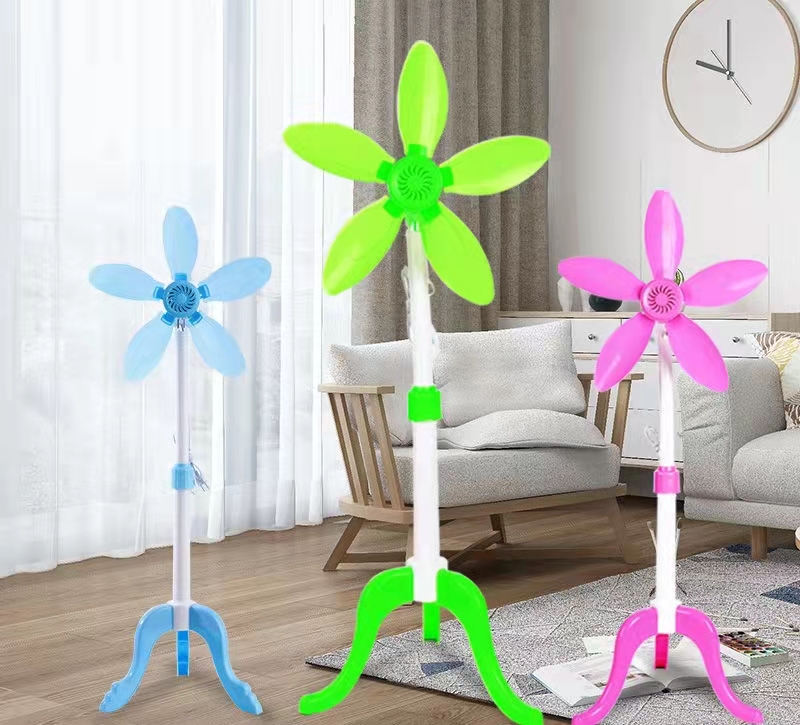 ZH Stand Fan 5 Blades Portable Stand Fan Foldable Stand Fan Electric ...