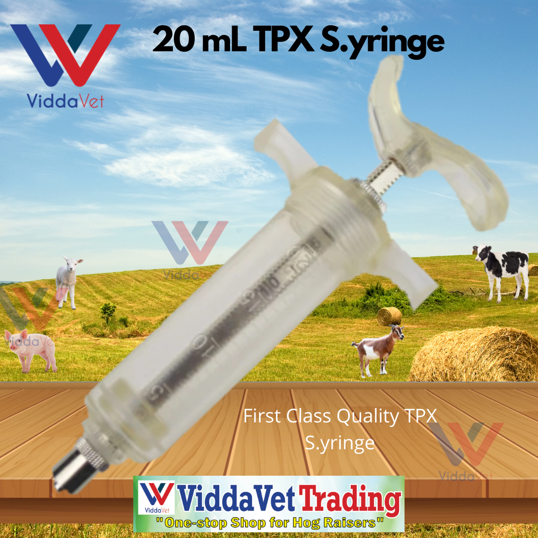 20 ml TPX Heavy Duty Veterinary Syringe with Luer Lock Syringe for ...