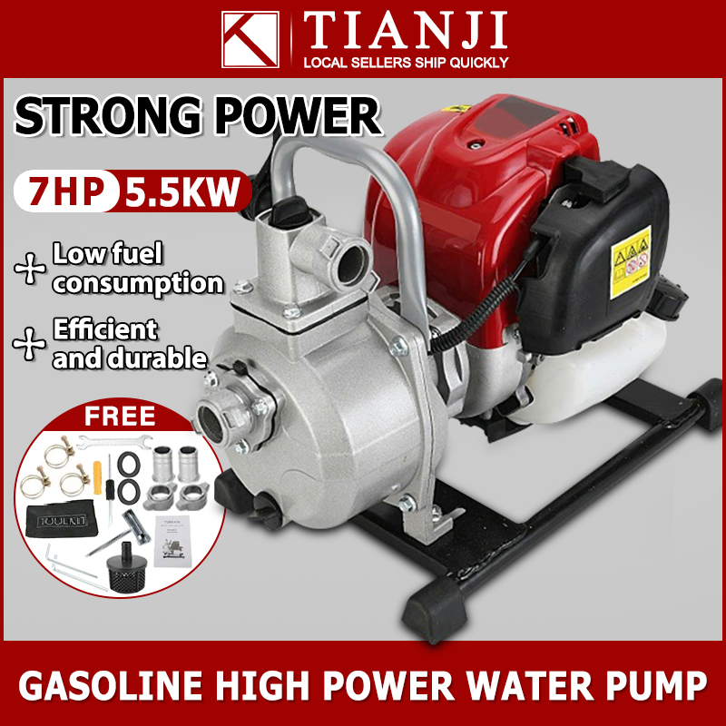 Gasoline Engine Water Pump 7HP High Head And Large Flow Agricultural ...