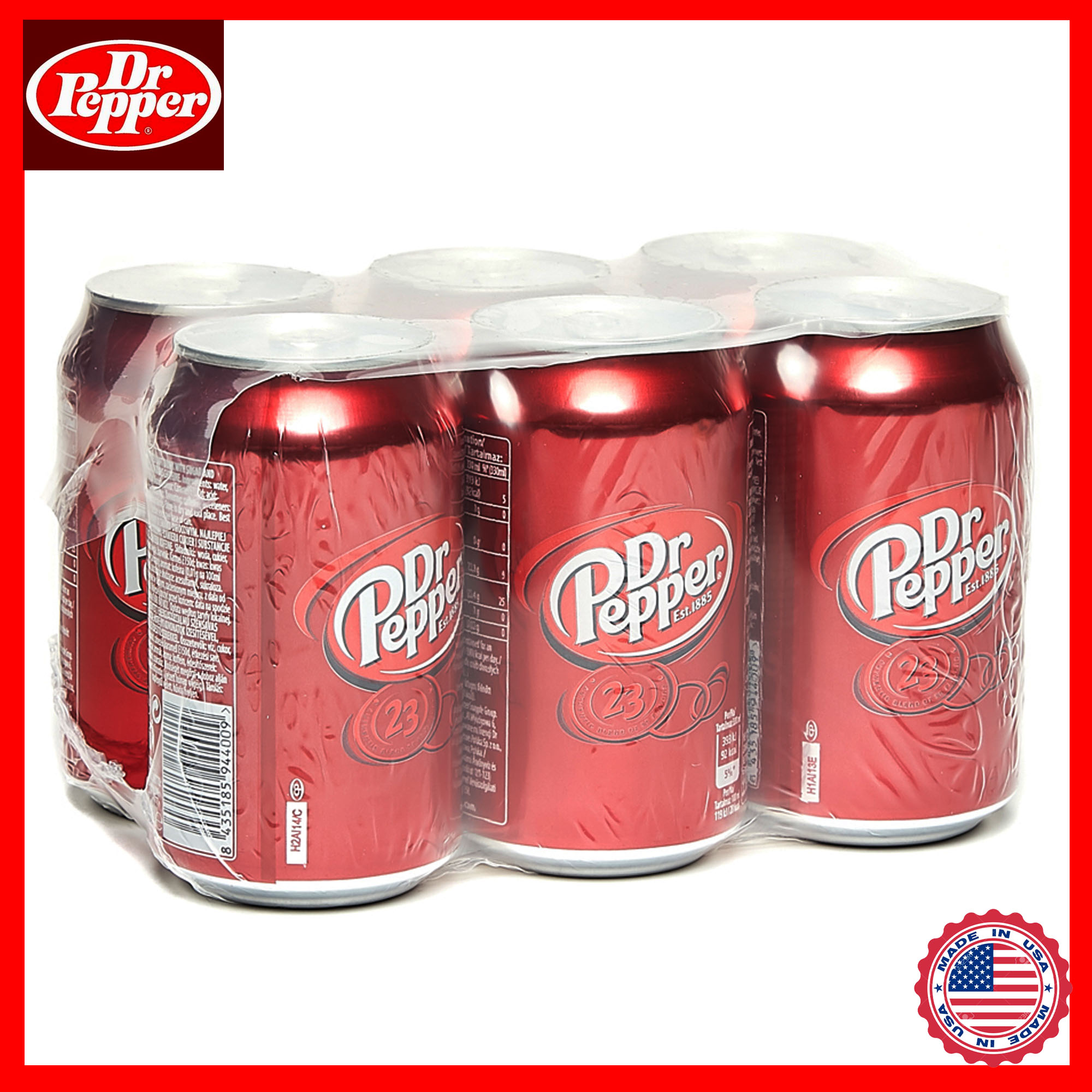 Dr. Pepper Regular 6 x 330mL | Lazada PH