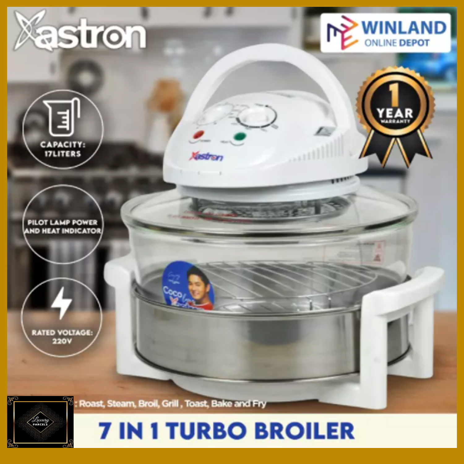 Astron TBX-120 17L Turbo Broiler | Lazada PH