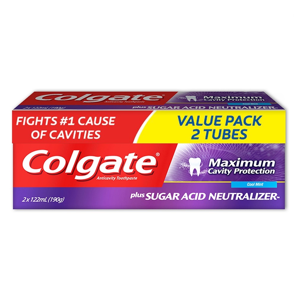 Colgate Maximum Cavity Protection Sugar Acid Neutralizer Toothpaste ...