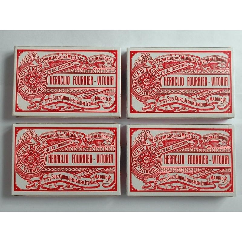 [ORIGINAL] 4 DECKS of Heraclio Fournier - Vitoria Spanish Playing Cards ...