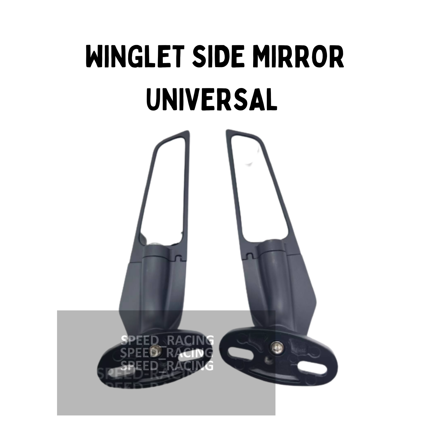 Winglet Side Mirror Universal Wind Wing Rotating | Lazada PH
