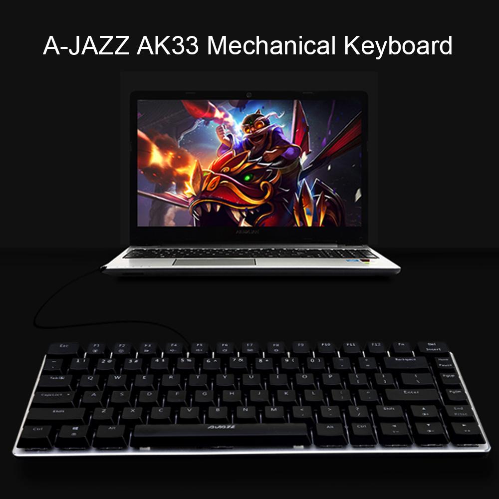 Ajazz AK33 การกระทำเชิงเส้นวิศวกรรมแป้นพิมพ์เล่นเกม E-Sport แป้นพิมพ์ ...