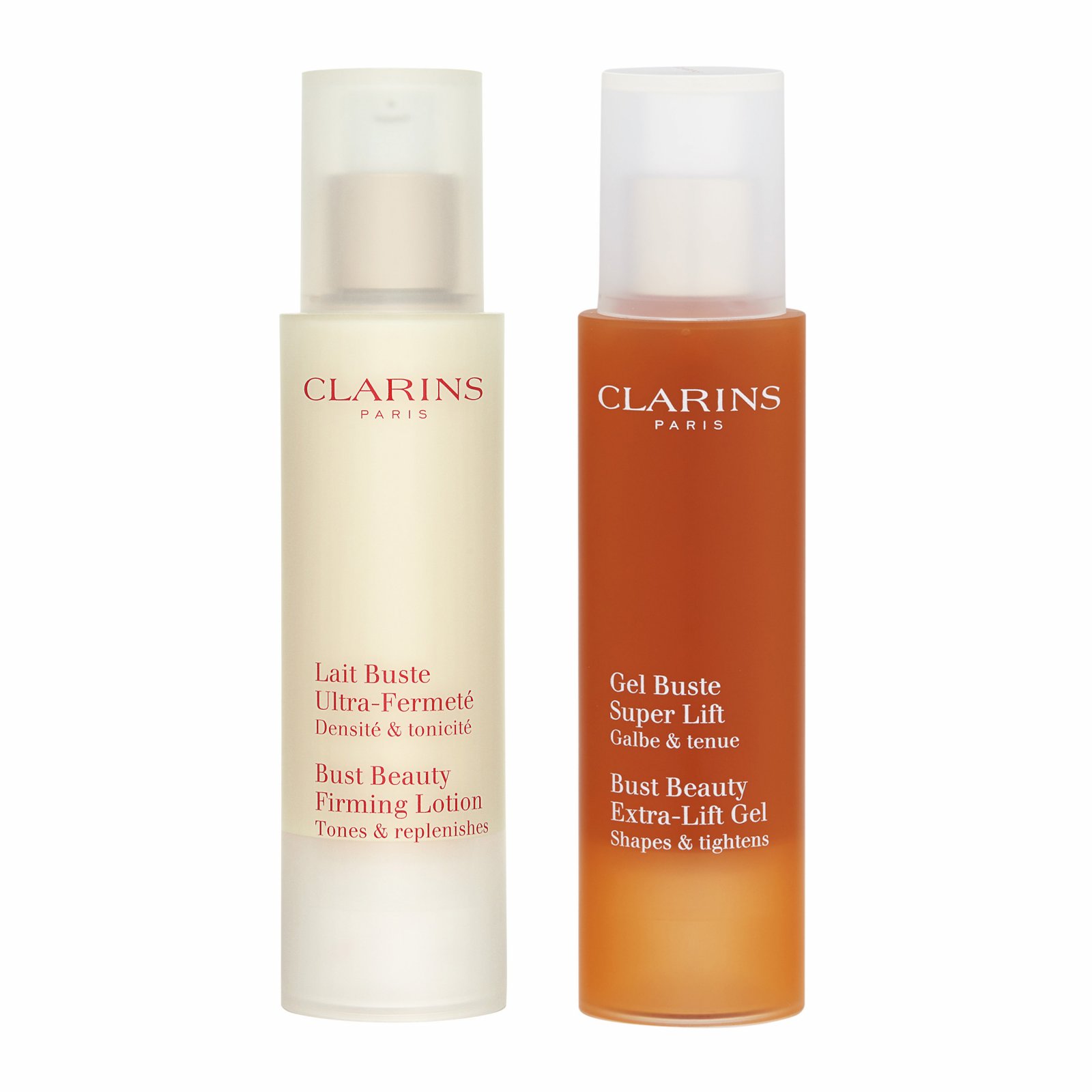 Clarins Bust Care Bundle Bust Beauty Firming Lotion + Extra-Lift Gel ...