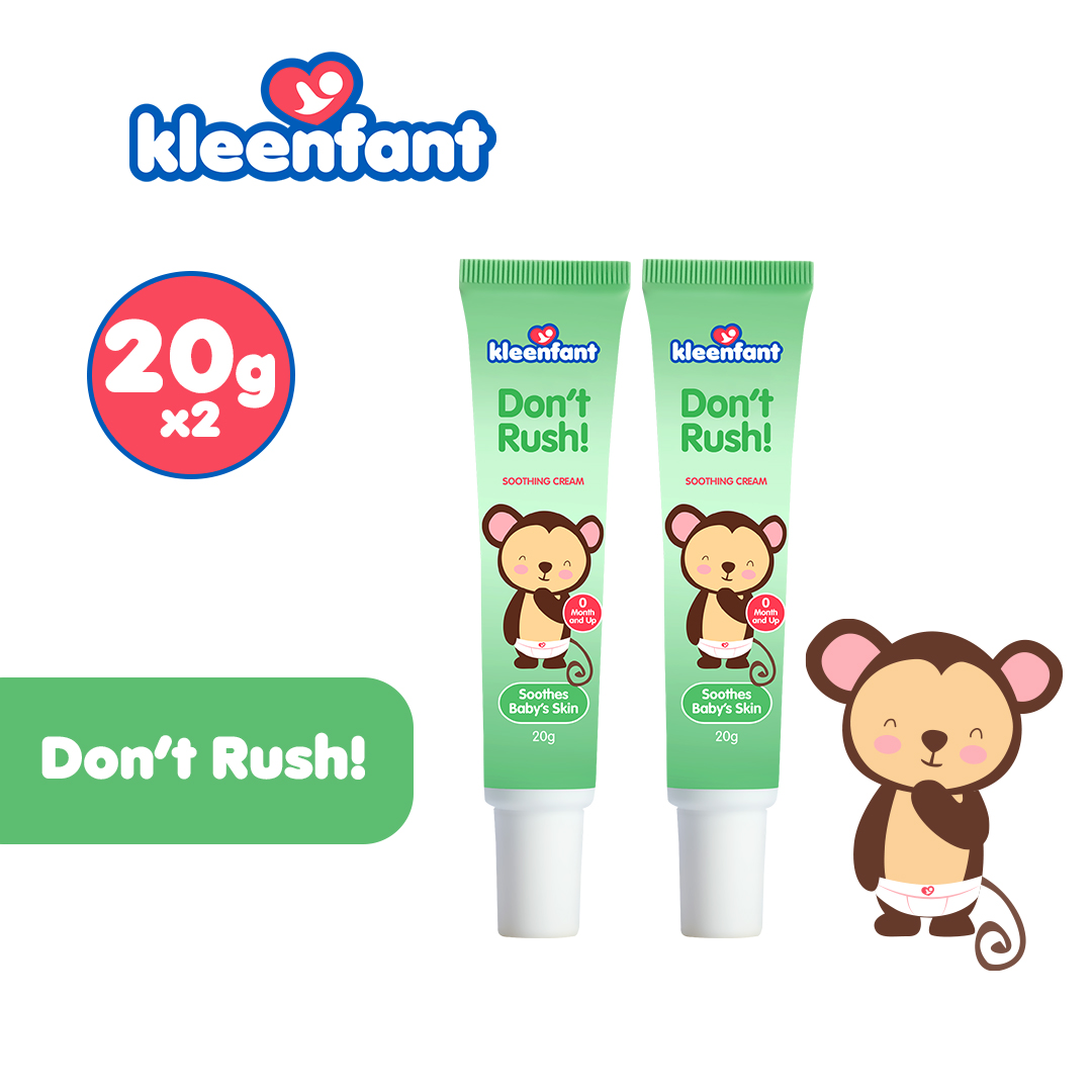 Kleenfant Don't Rush (20g) Pack of 2 Hypoallergenic Baby Needs Skin ...