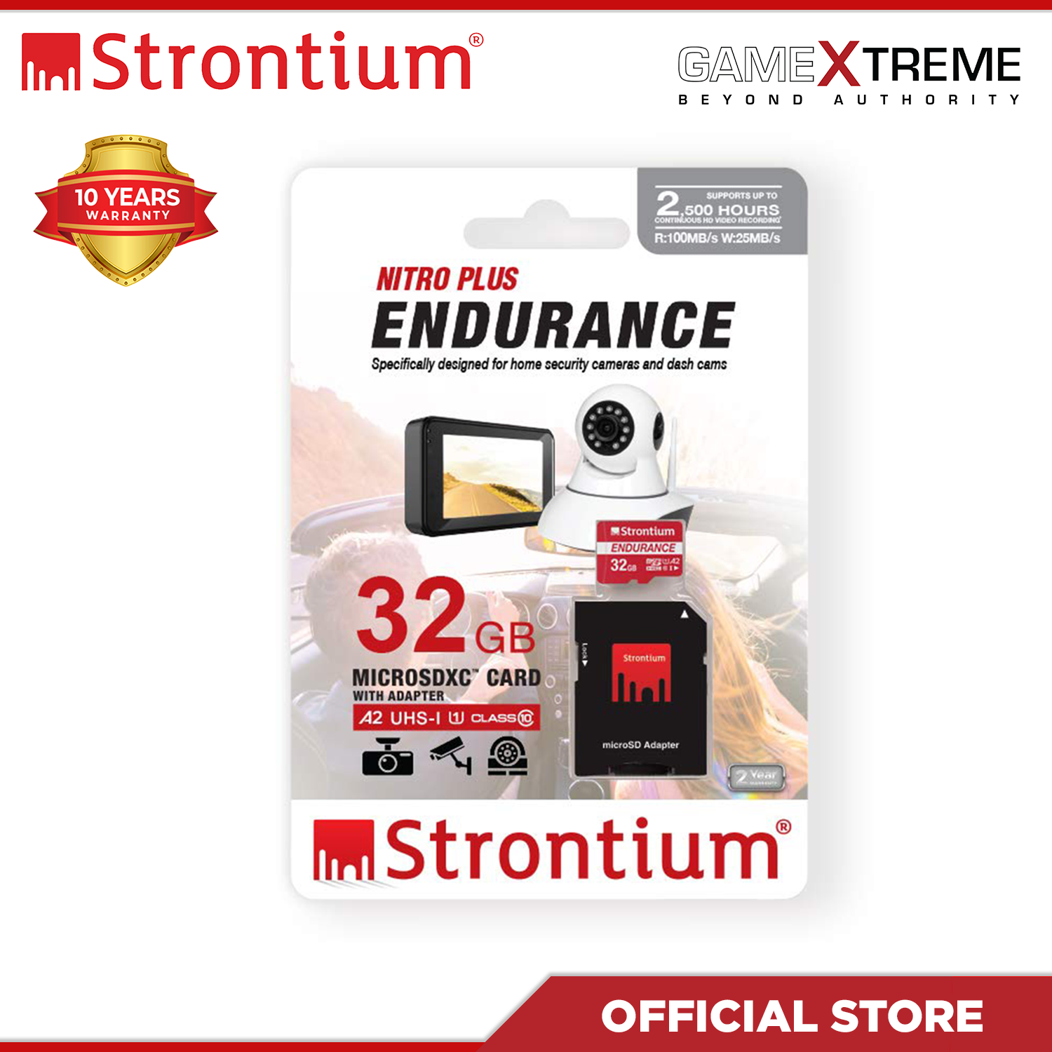 Strontium Nitro Plus Endurance SRP32GTFU1ES 32GB A2 100MB/s Micro SD ...