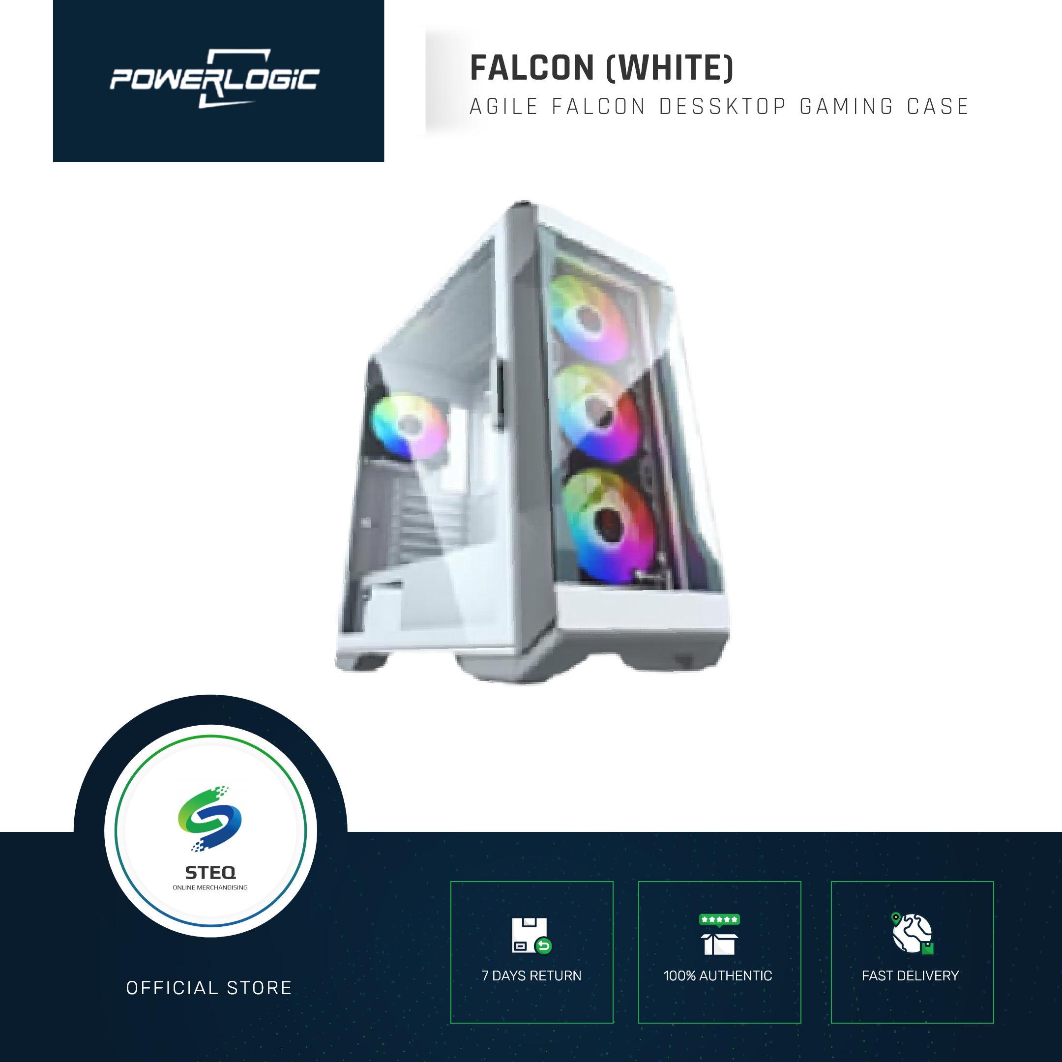 STEQ PowerLogic Falcon Agile Gaming Series Casing | Lazada PH