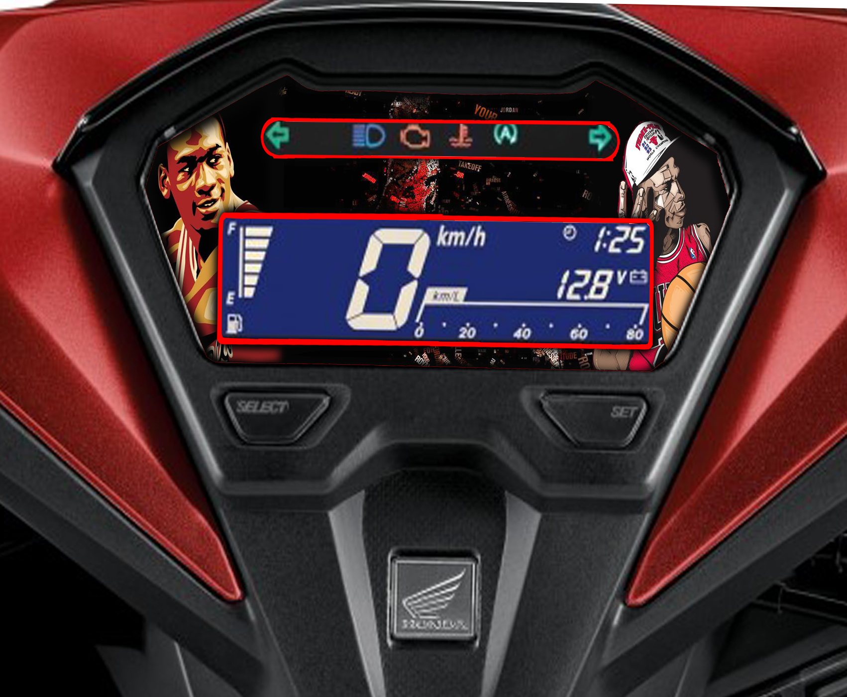 HONDA CLICK GAUGE PANEL DECALS | Lazada PH