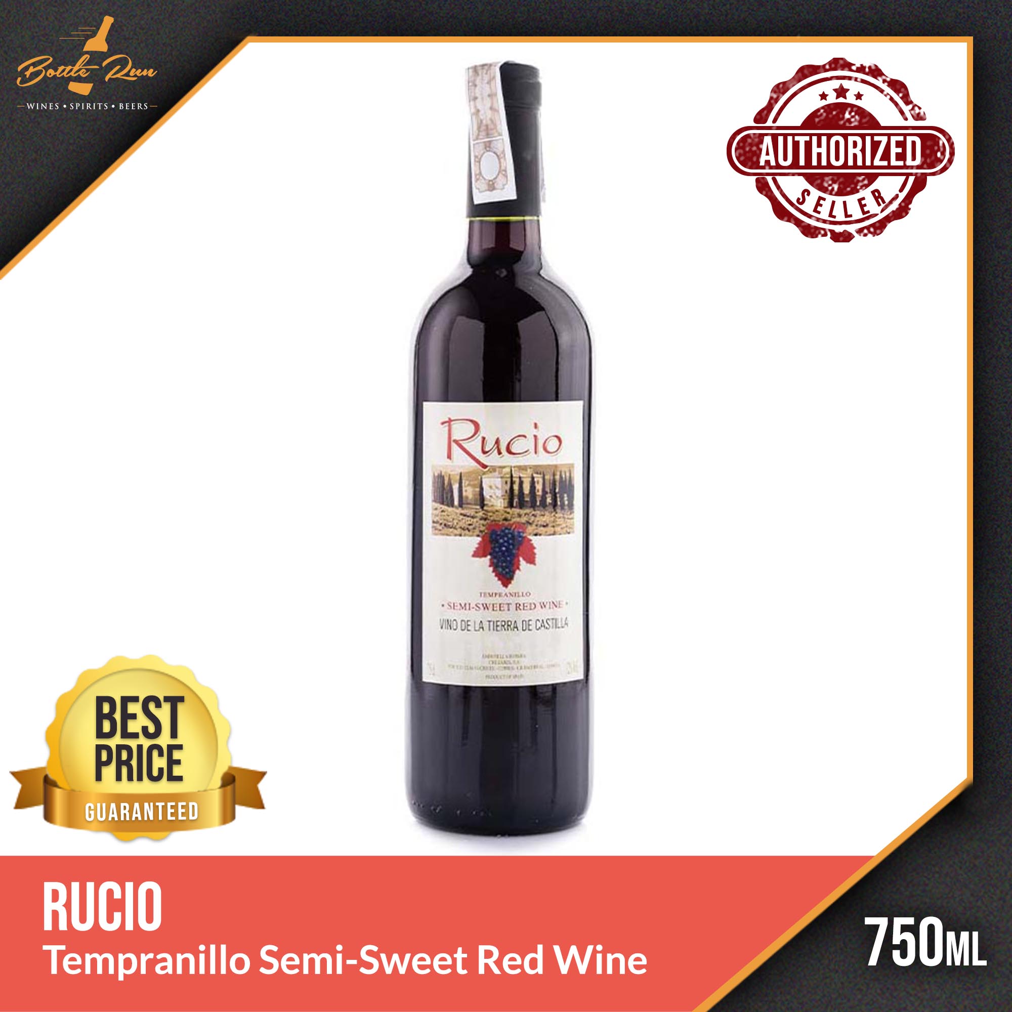 Rucio Tempranillo Semi-Sweet Red Wine 750ml | Lazada PH