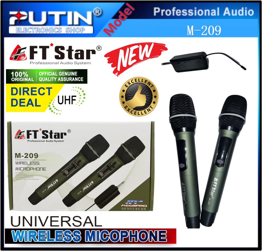 * FT Star （UHF） Professional Microphone FTStar M-209 Wireless ...