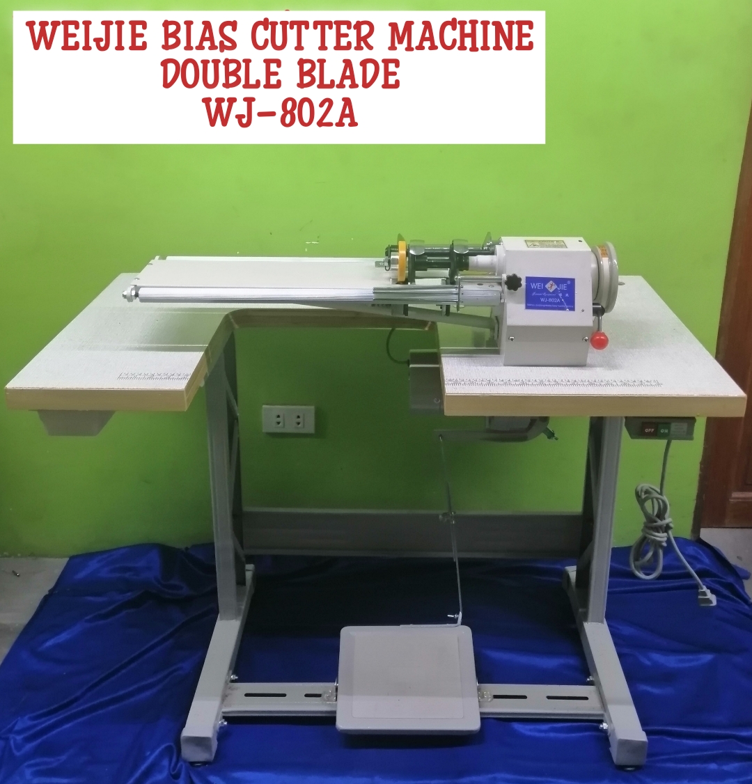 MACHINE/WEIJIE MODEL WJ-802A BIAS CUTTER MACHINE DOUBLE BLADE (BRAND ...