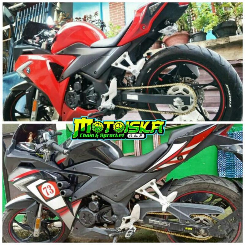 Rusi sigma 250 (428 pitch) Chain & sprocket set | Lazada PH