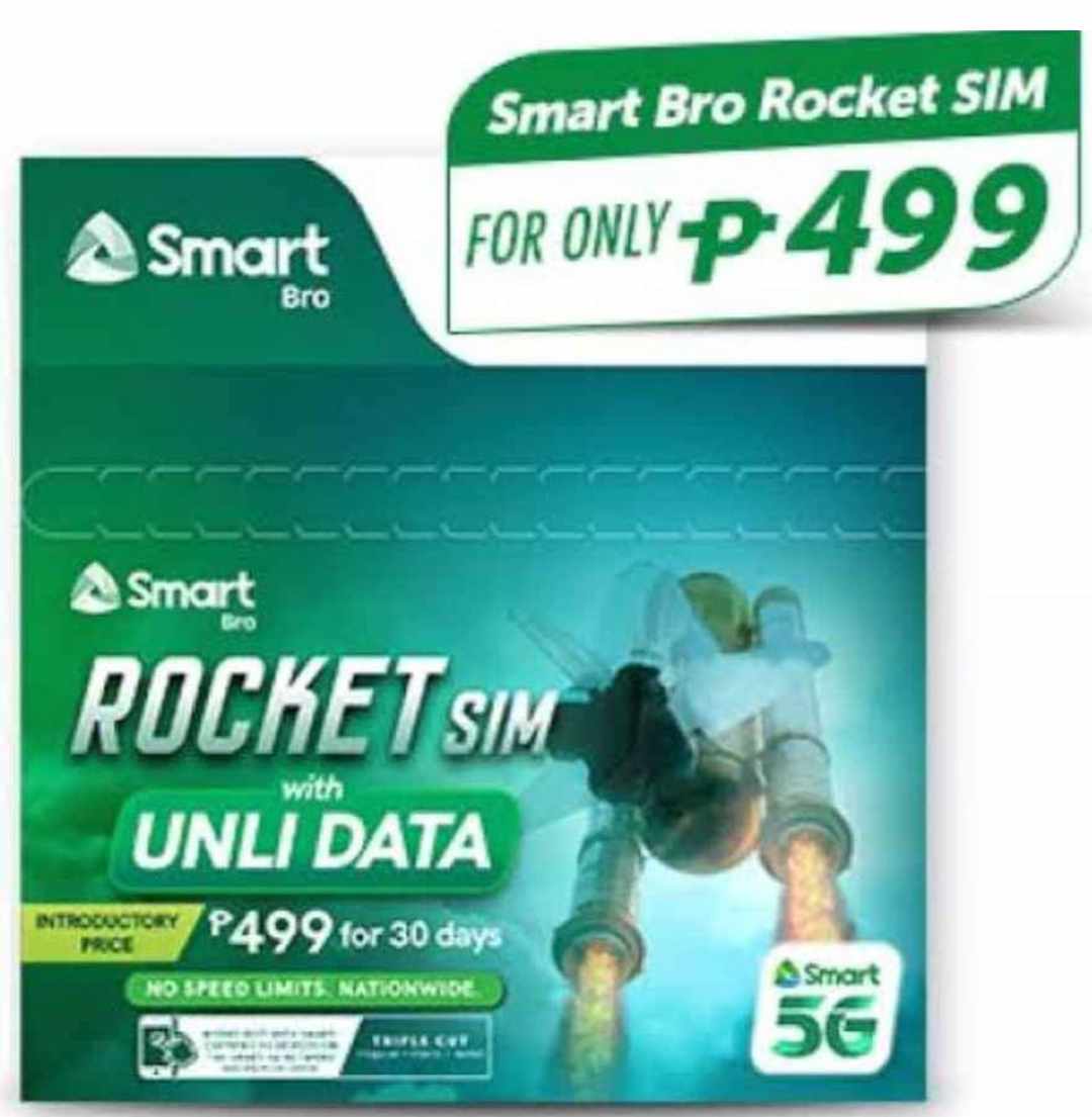 ROCKET SIM (SMART) FREE UNLI DATA 30DAYS | Lazada PH