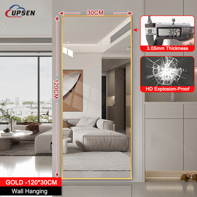 [Ready To Ship]European style mirror Floor mirror Simple mirror ...