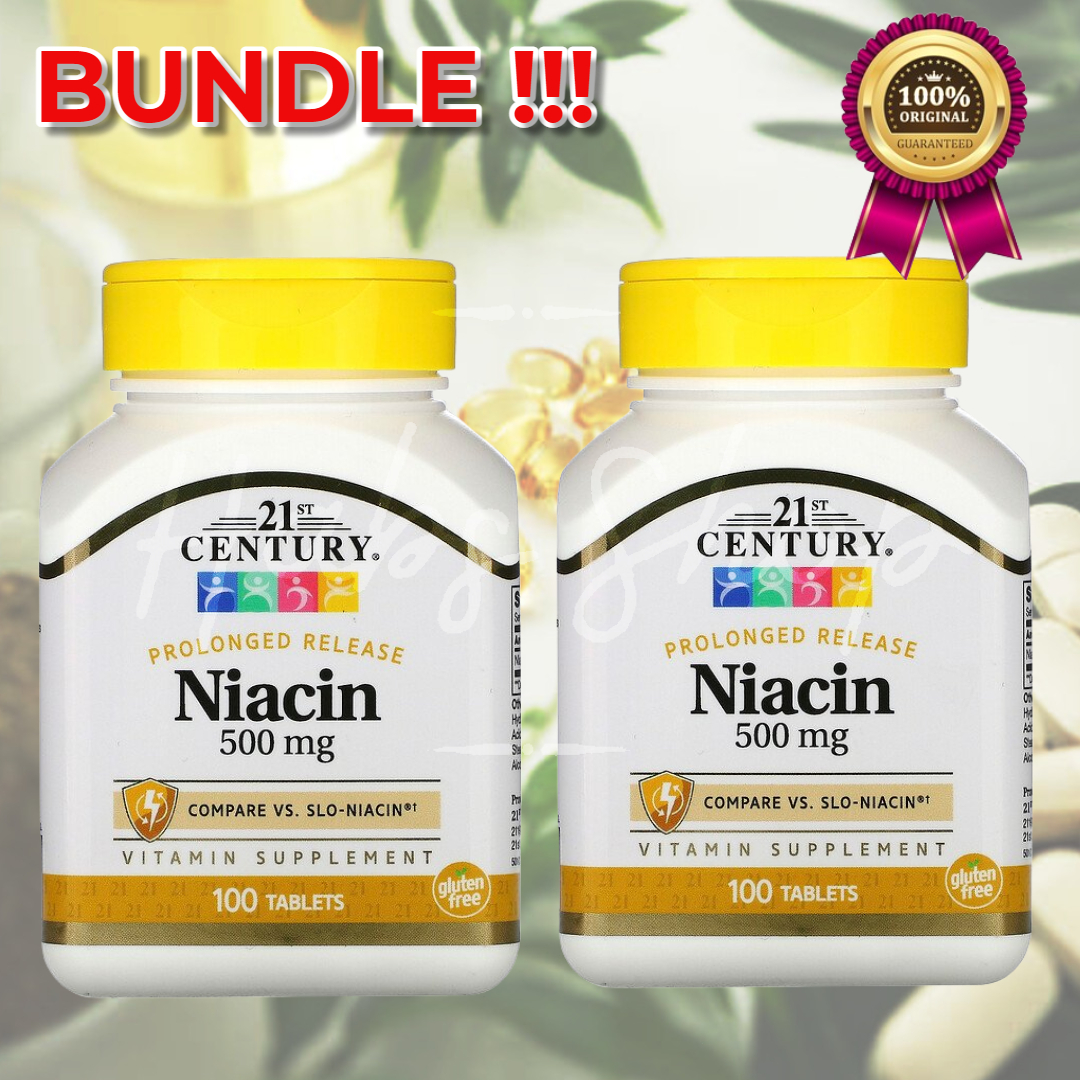 21st Century Niacin Prolonged Release 500 mg 100 Tablets | Lazada PH