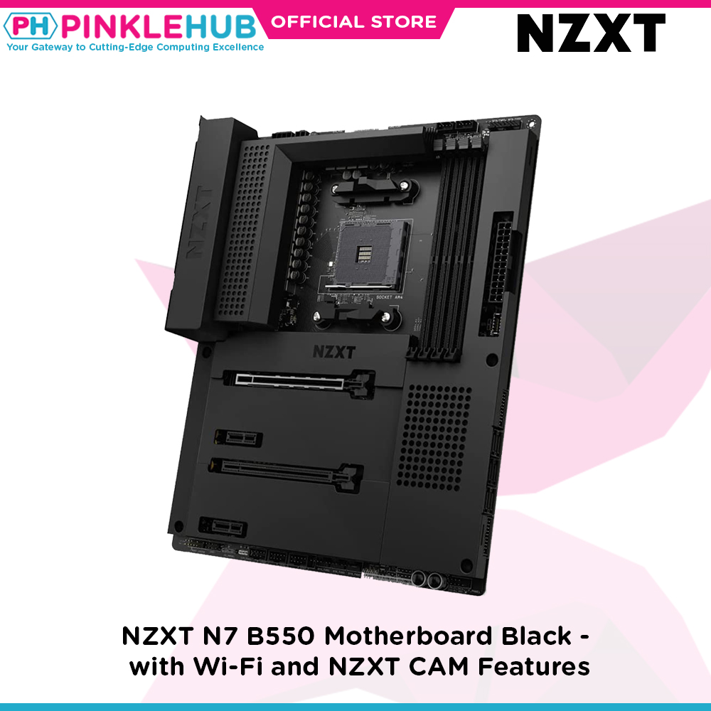 PinkleHub | NZXT N7 B550 Motherboard Black - AMD Motherboard with Wi-Fi ...
