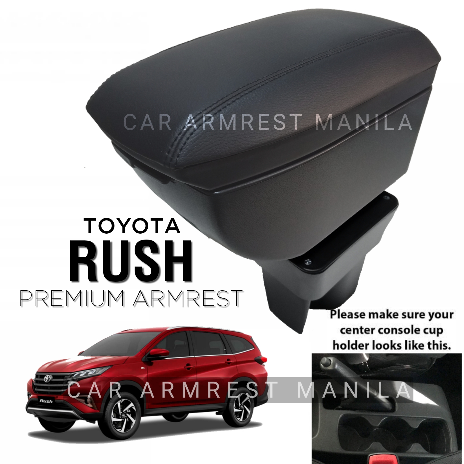 TOYOTA RUSH ARMREST PREMIUM CONSOLE BOX | Lazada PH