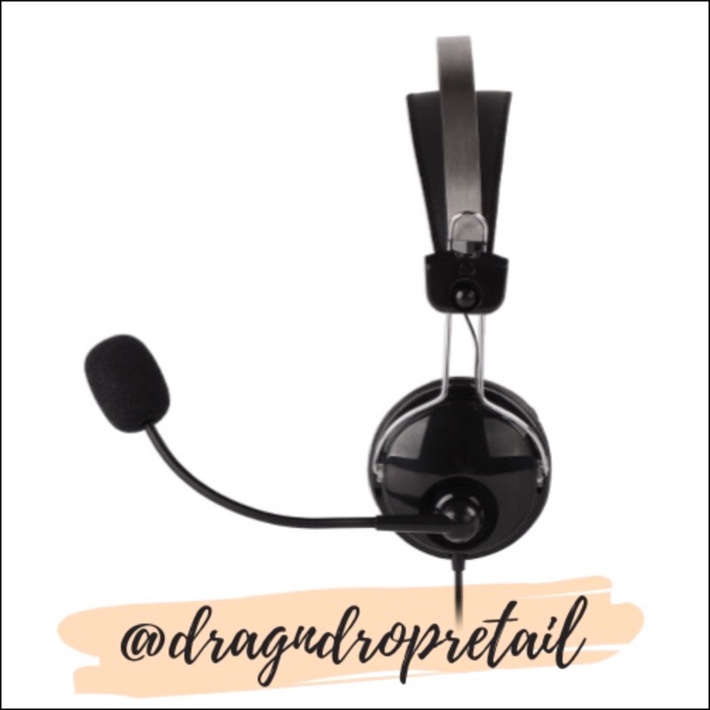 A4TECH HU-7P ComfortFit Stereo USB Headset Headphone with Noise ...
