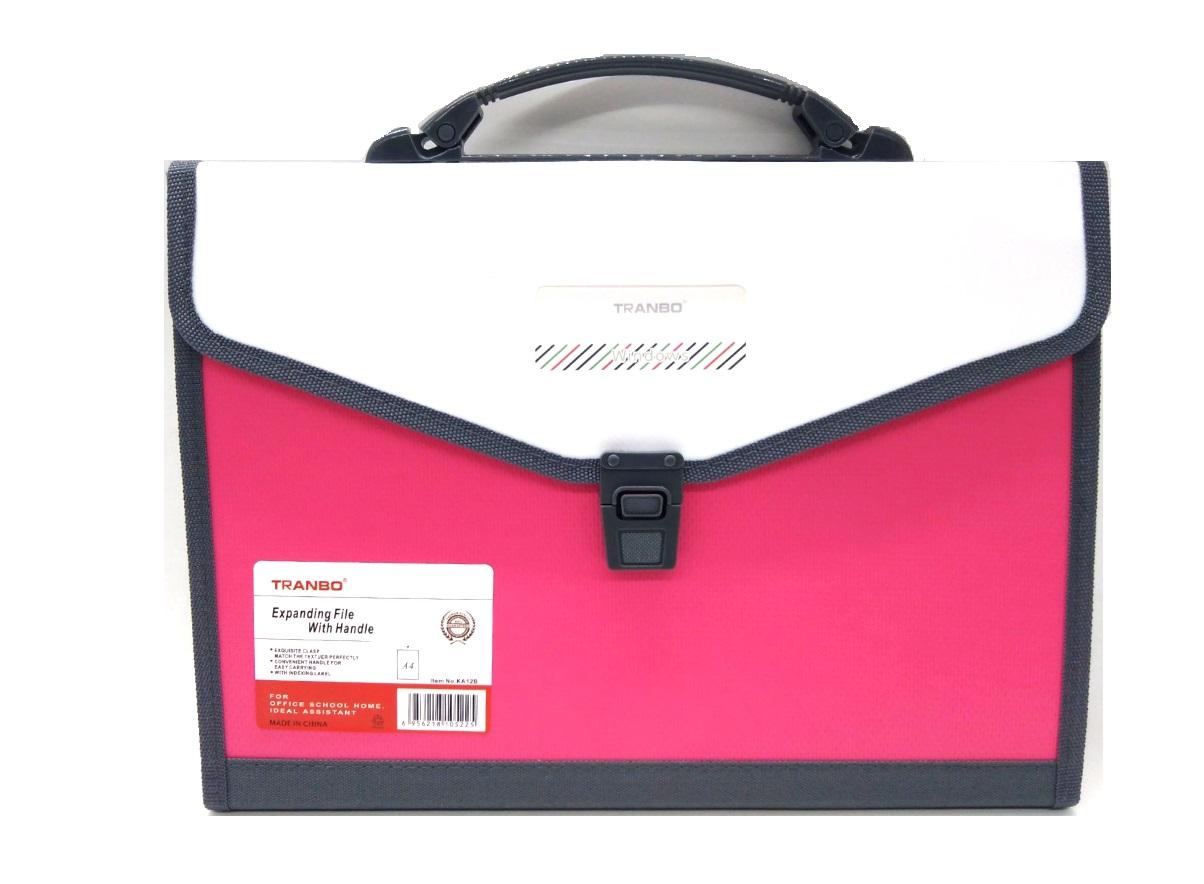 TRANBO EXPANDING COLOUR FILE W/ HANDLE Size A4 | Lazada PH