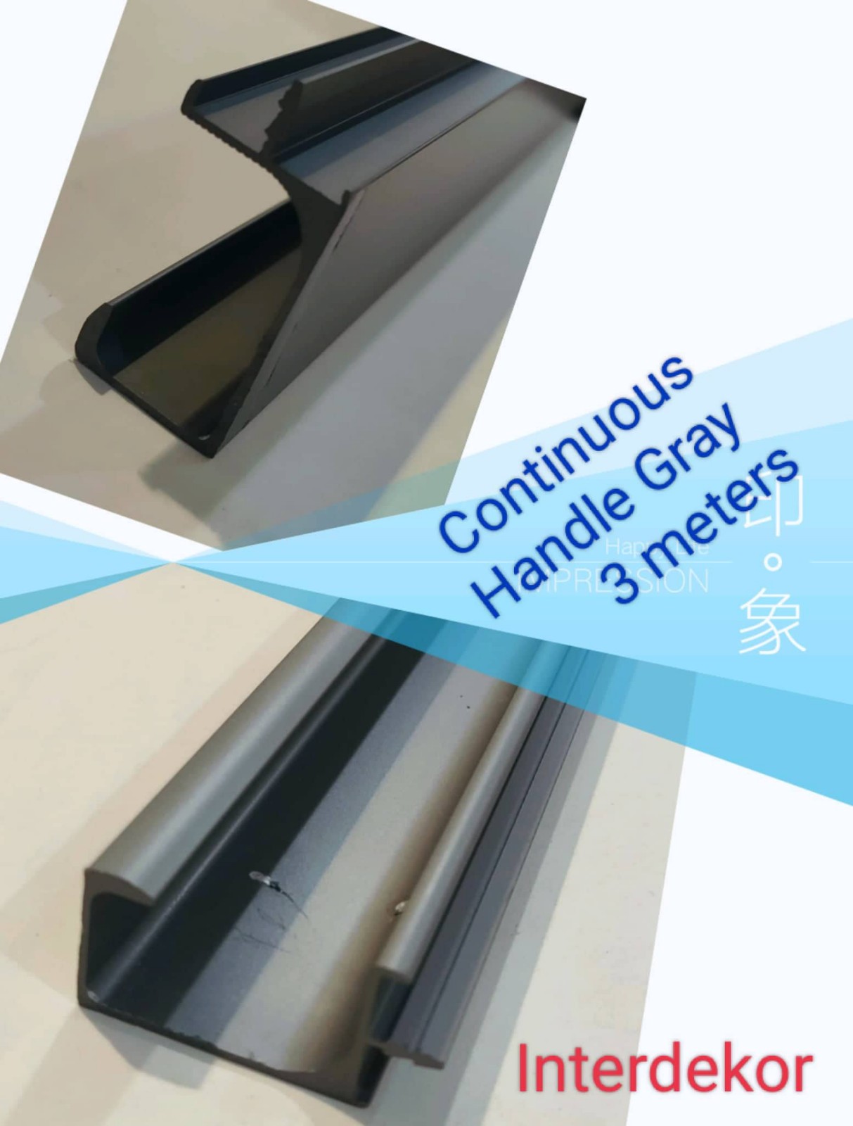 3meters Continues Handle / C type Handle / Aluminum Handle | Lazada PH