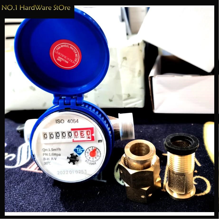 NO.1 HardWare StOre Heavy Duty Water Meter 1/2 Brass Type (Submeter ...