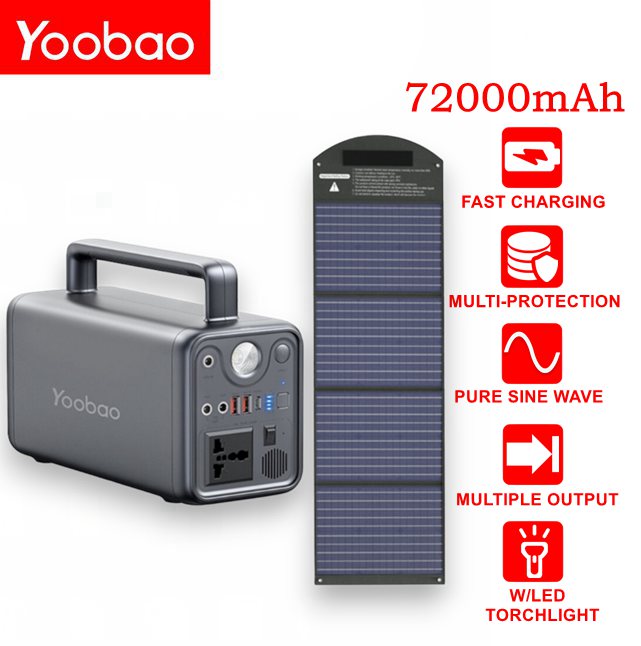 Yoobao EN300WLPD 220V 300W 72000mAh Pure Sine Wave Power Station /100W ...