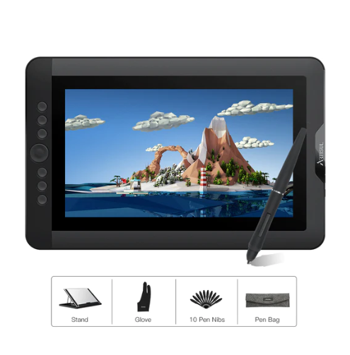 Artisul Display Drawing Tablet 13.3 inch with Adjustble Stand Pen Tilt ...