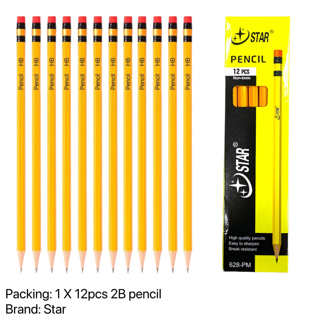 12pcs/box Mongol Pencil #2(Medium) Mongol octagon Pencil Professional ...
