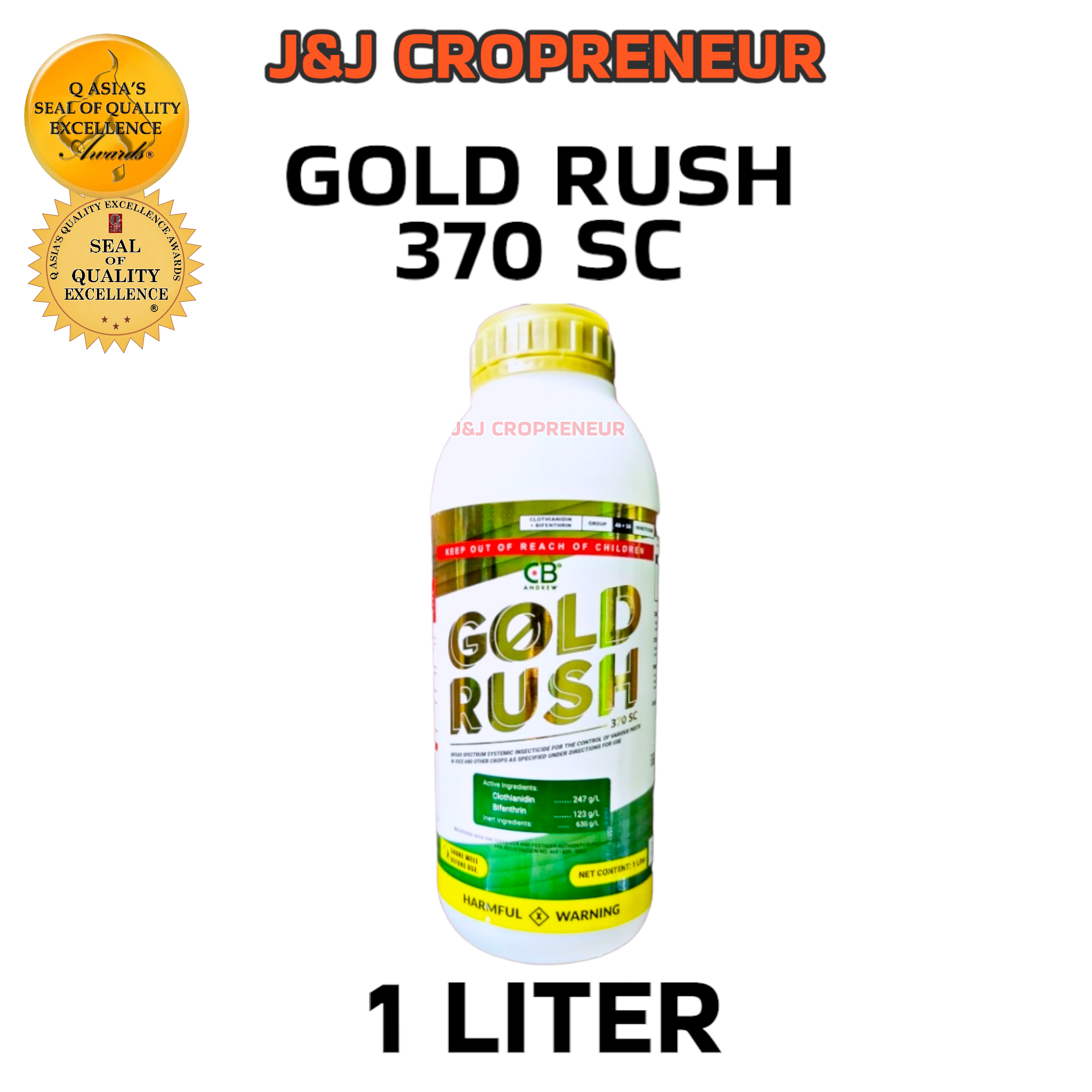 GOLD RUSH 370 SC 1 LITER INSECTICIDE BY C.B. ANDREW | Lazada PH