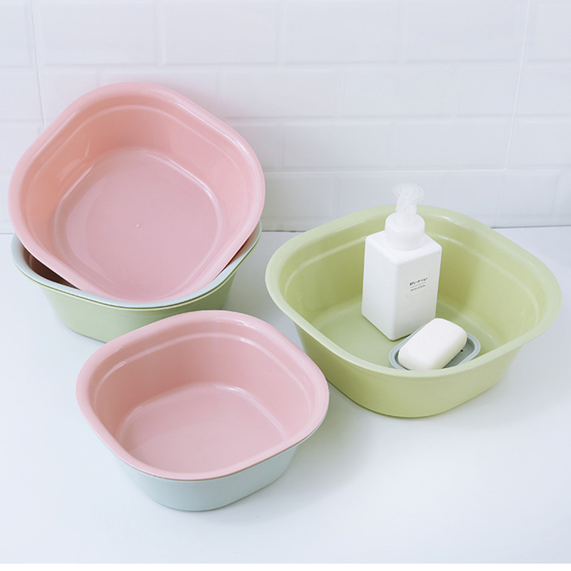 Wash Face Square Plastic Basin Babies' Wash Basin Small Bath Household ...