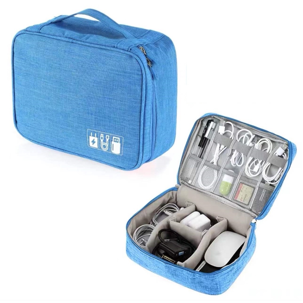 Travel Gadget Storage Bag Waterproof Electronic Powerbank Cable ...