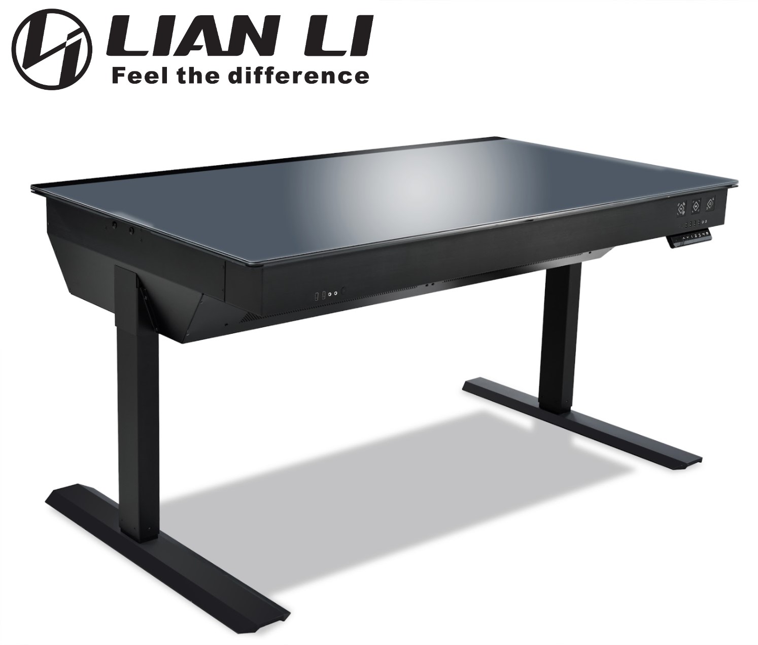 Lian Li DK-05F ELECTRICAL HEIGHT ADJUSTABLE DESK CASE -BLACK | Lazada PH