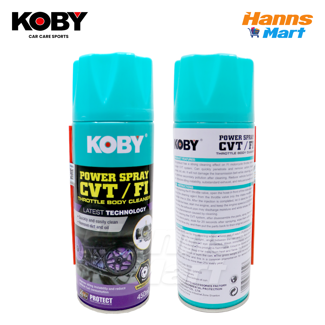 Koby Power Spray CVT/FI Throttle Body Cleaner 450ml/600ml | Lazada PH
