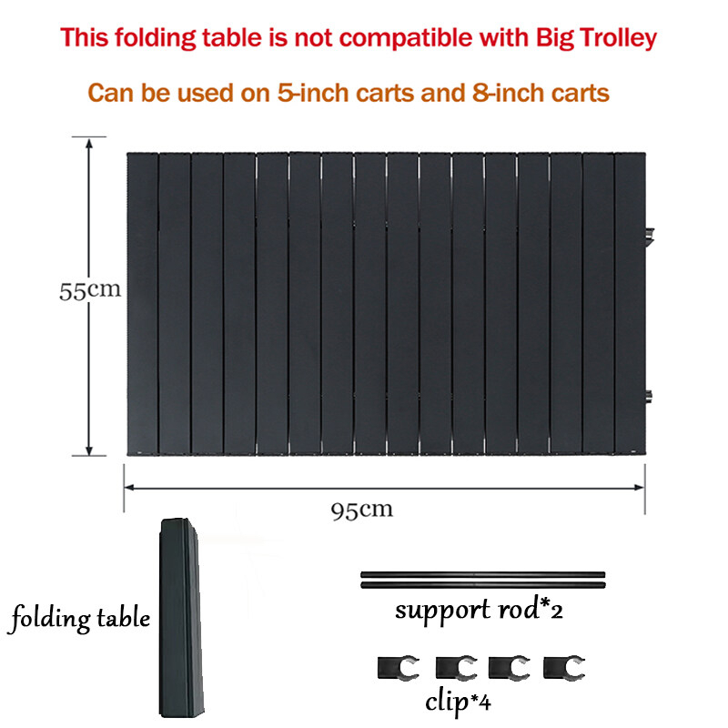 Foldable Trolley Cart Outdoor Camping Cart Picnic Cart Portable Wagon ...