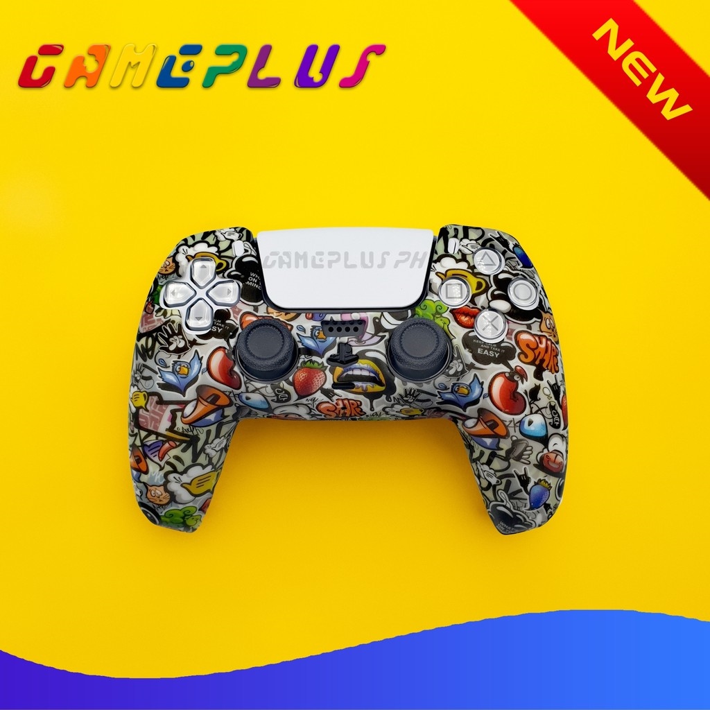 PS5 Silicone Case (Emoticons) Compatible for PlayStation 5 DualSense ...